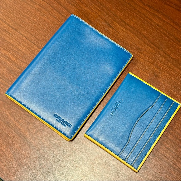 Coach | Accessories | Coach Passport Cover And Card Case Set | Poshmark